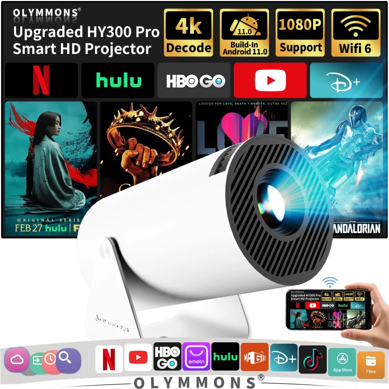 Portable Smart 4K Projector - Olymmons